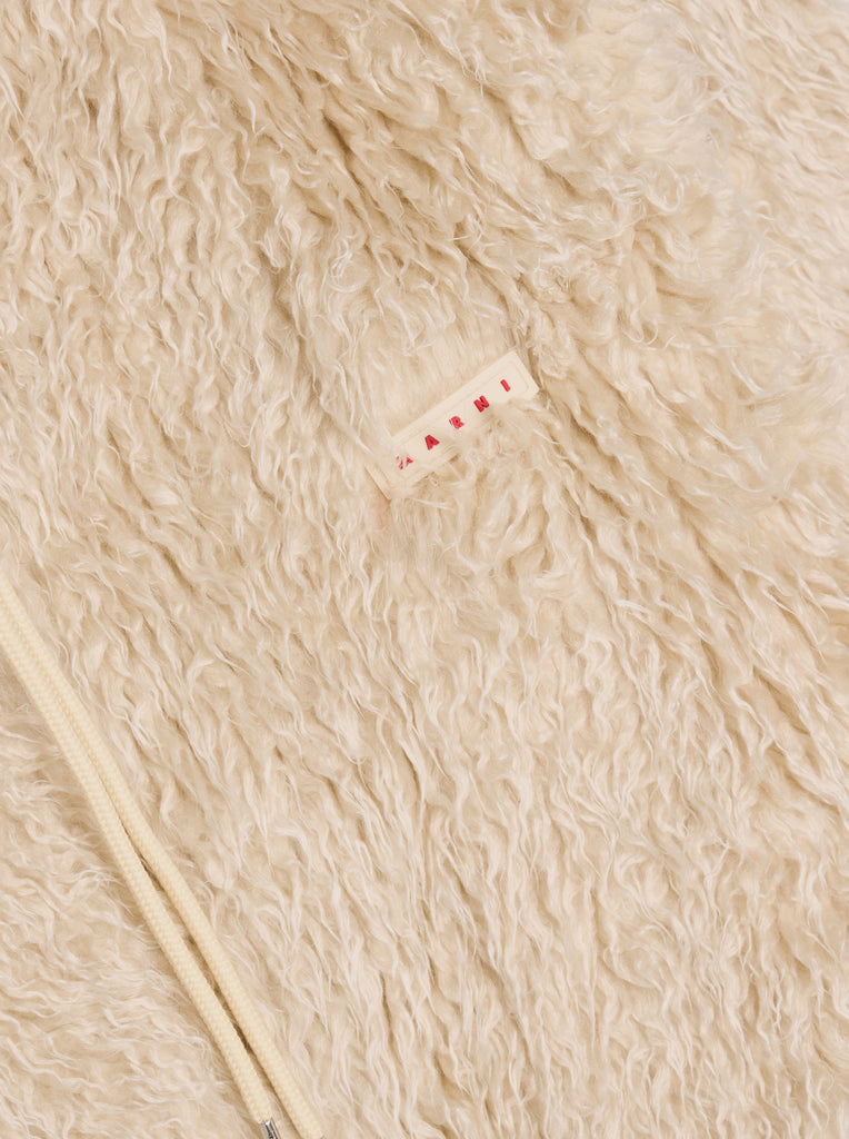 Long Pile Shaggy Faux Fur Lined Jacket With Hood | Marni | 7017 REIGN